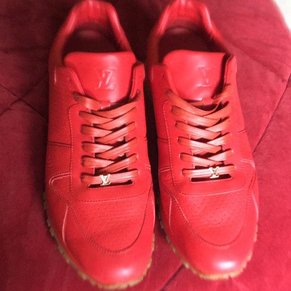 Supreme | Shoes | Rare Louis Vuitton X Supreme Red Leather Runners ...